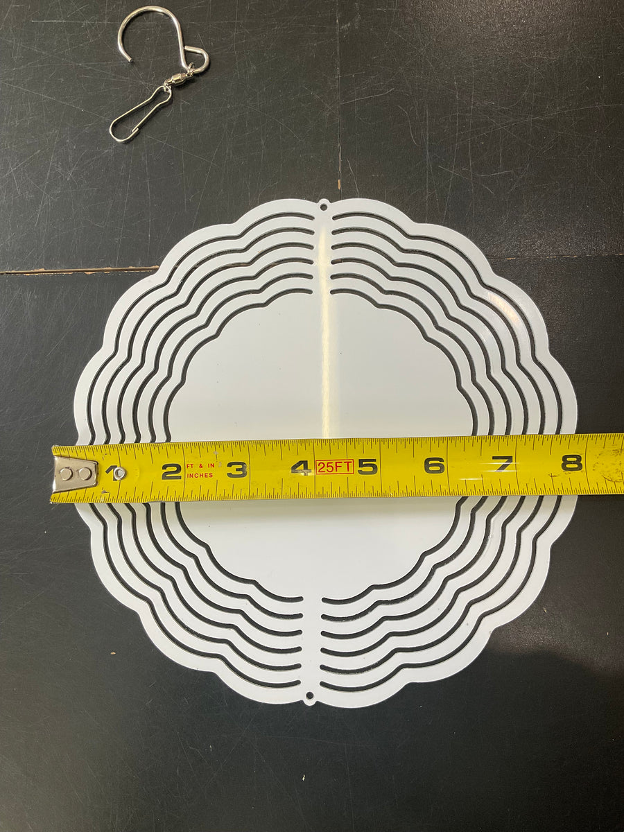 Blank Sublimation Wind Spinner, 8" Wind Spinner, Round Aluminum Wind S ...