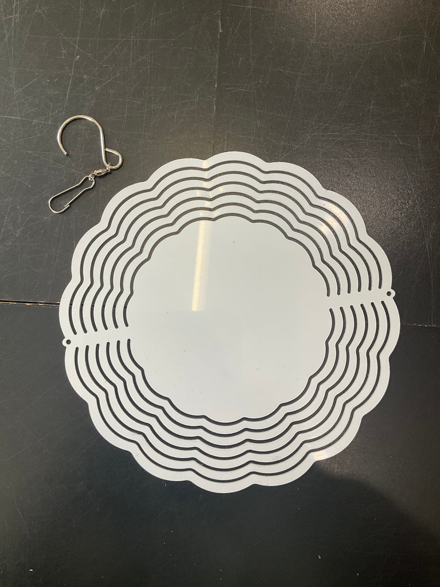 Blank Sublimation Wind Spinner, 8" Wind Spinner, Round Aluminum Wind S ...