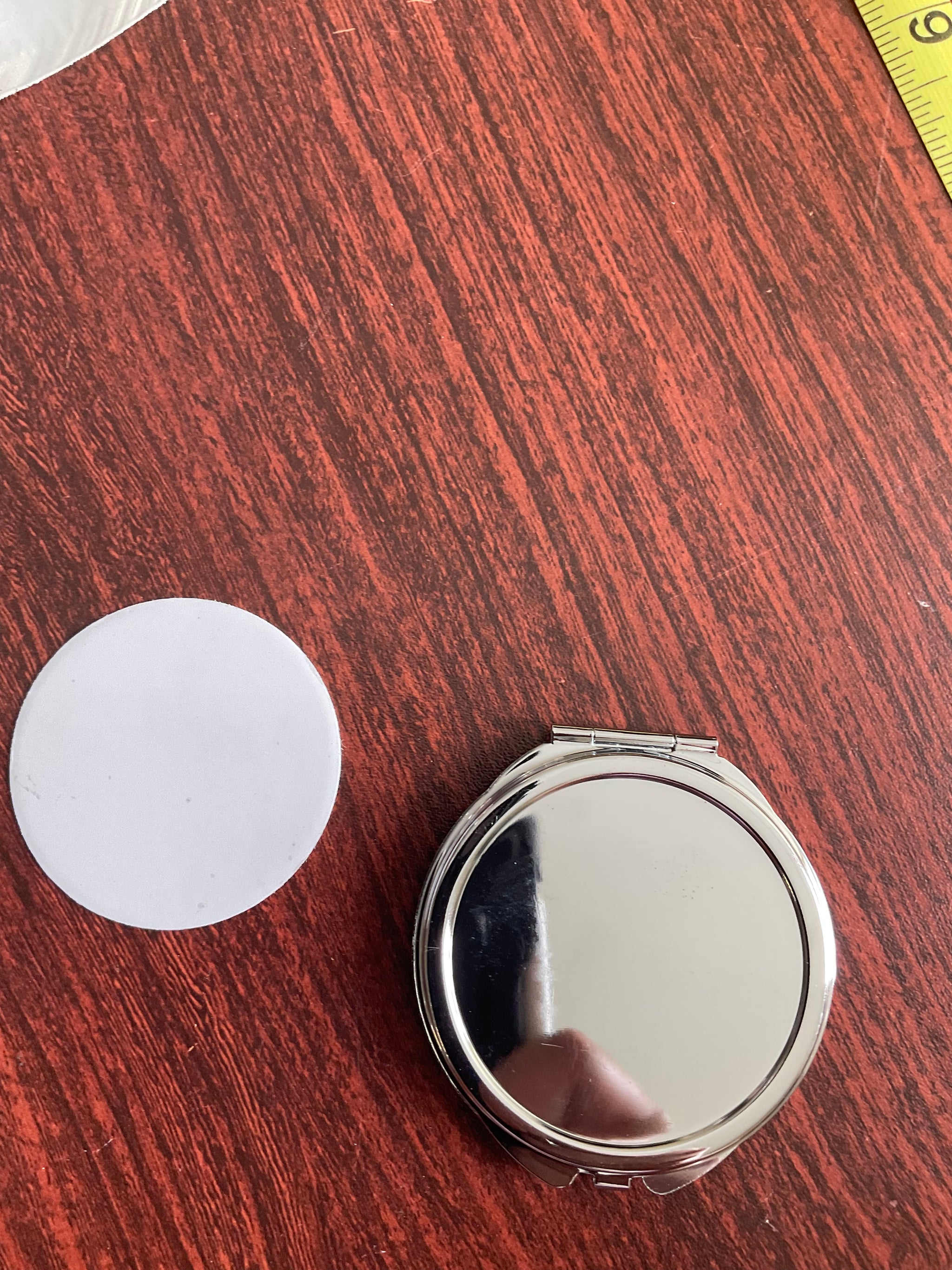 Sublimation Mirror, Blank Round Compact Mirror, Compact Mirror, Sublim ...